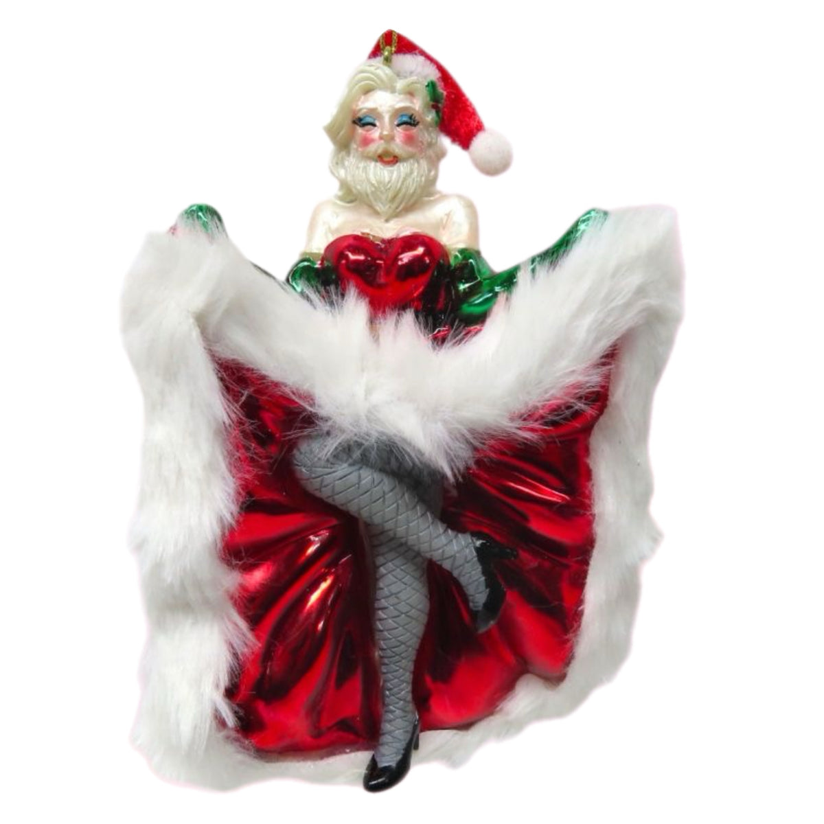 Can Can Drag Santa Ornament – Tinseltown Christmas Emporium