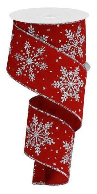 Red Snowflake Ribbon – Tinseltown Christmas Emporium